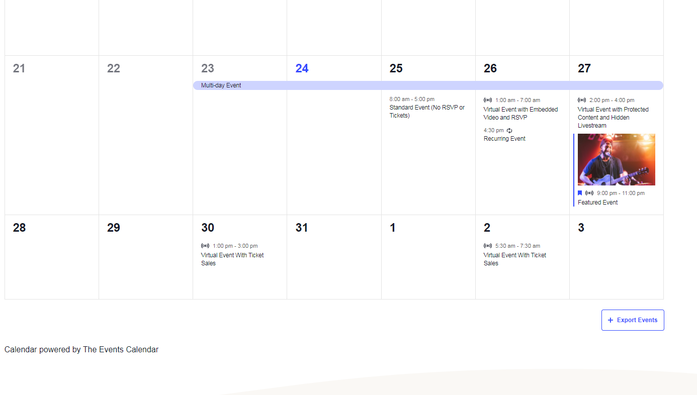 The Events Calendar Plugin For Wordpress Mark Johnson